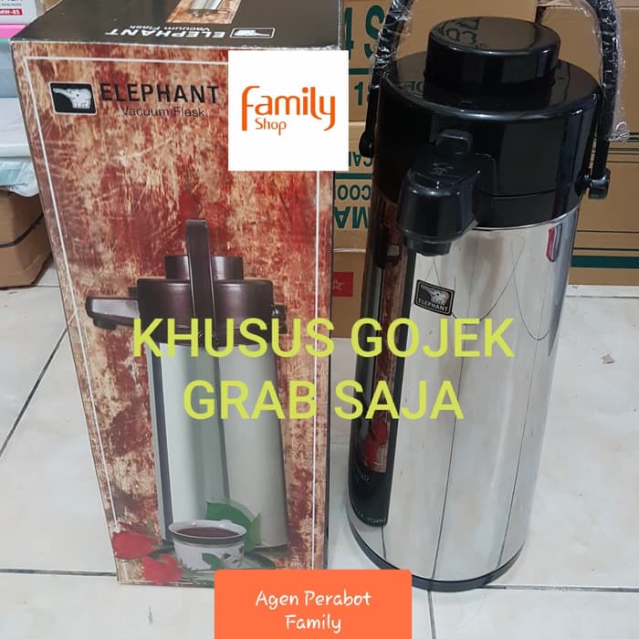 PROMO MURAH !!! -GOJEK GRAB! Termos Air Panas Airpot Pompa Elephant ...