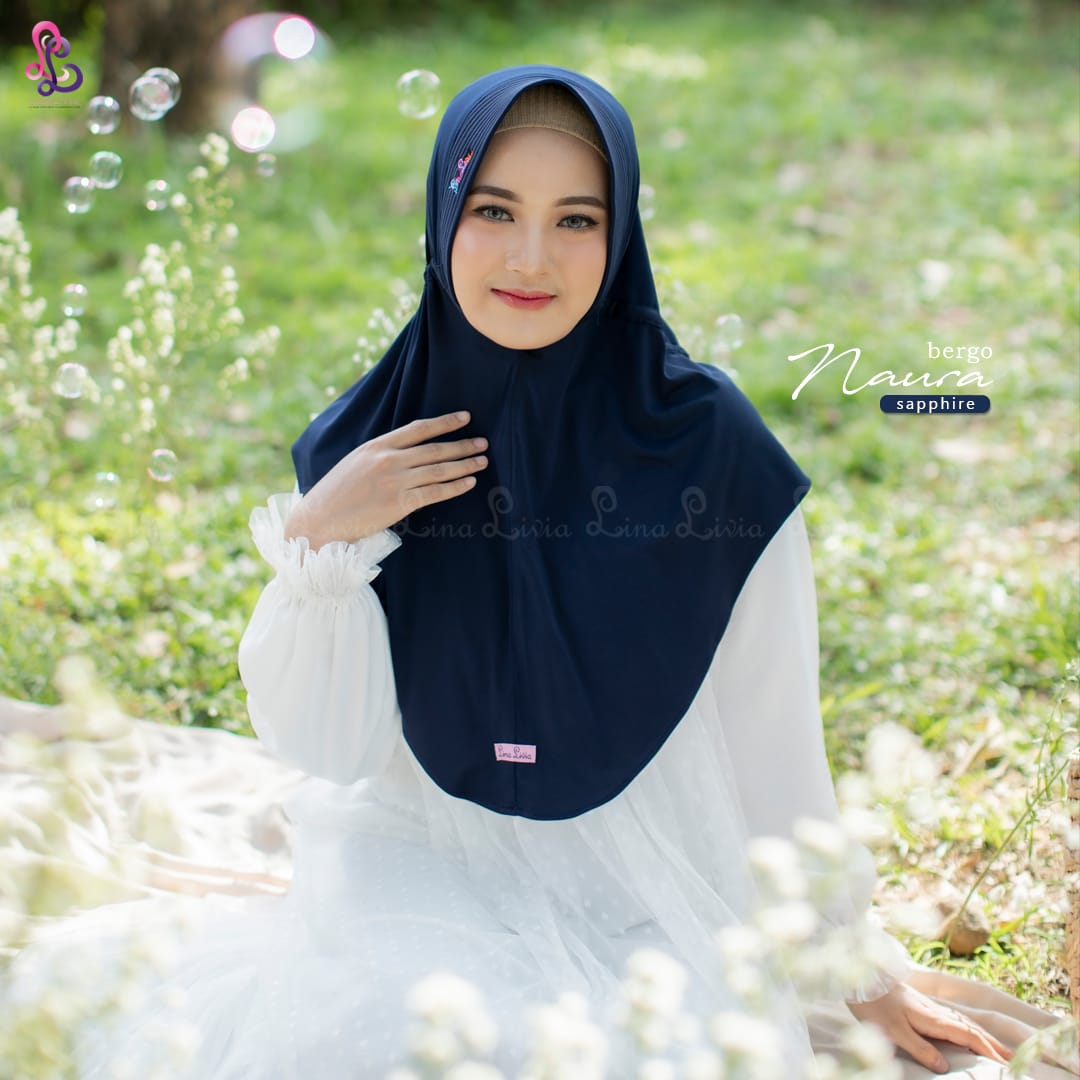 BERGO NAURA LINA LIVIA HIJAB INSTAN TERBARU /JILBAB SERUT LINALIVIA ...