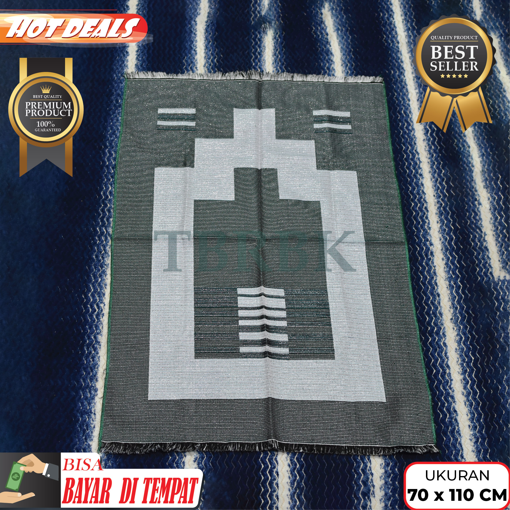 Sajadah Sejadah Solat Murah Turki Ukuran Dewasa Quba Tipis 70 X 110 Cm ...