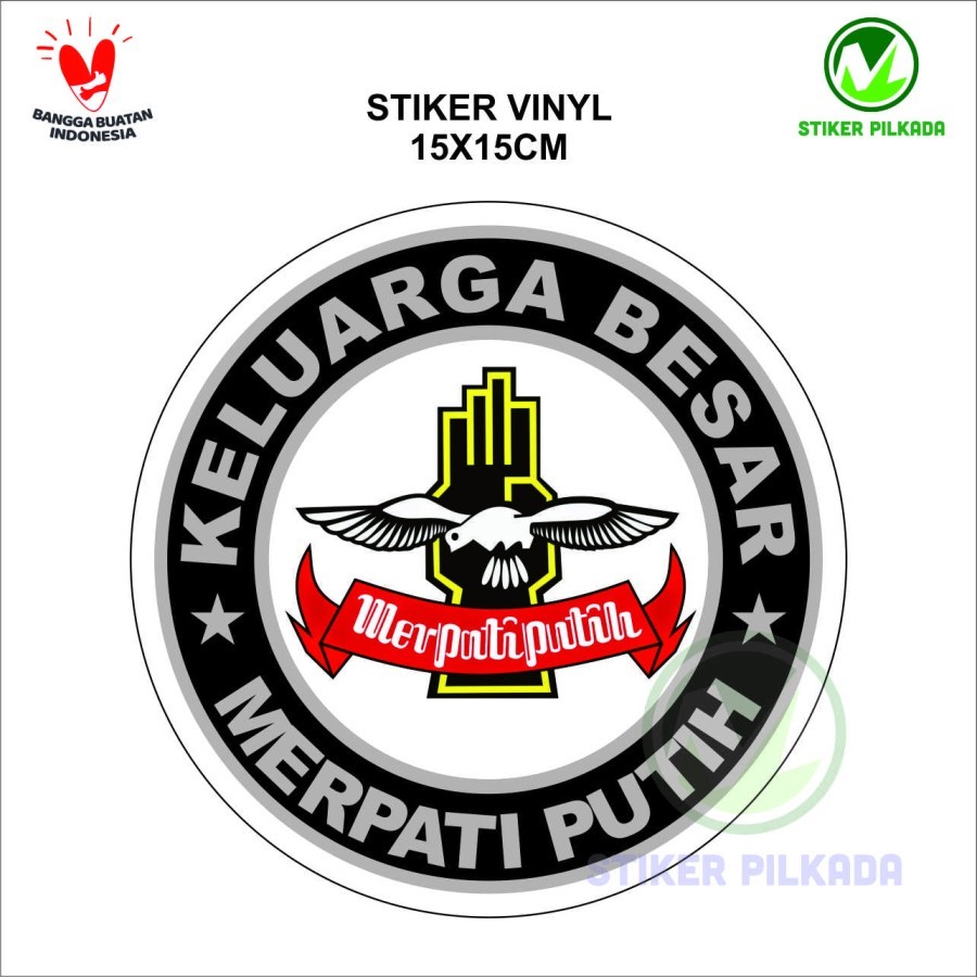 STIKER VINYL KELUARGA BESAR MERPATI PUTIH BULAT | Lazada Indonesia