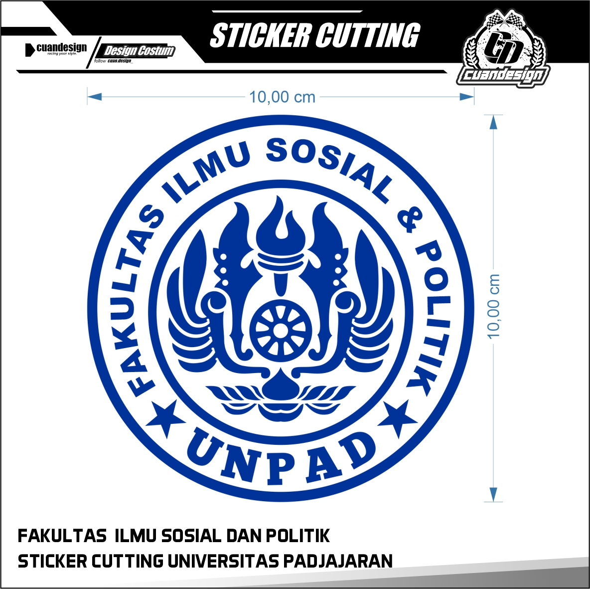 STIKER KAMPUS FAKULTAS ILMU SOSIAL POLITIK STICKER FISIP UNPAD ...