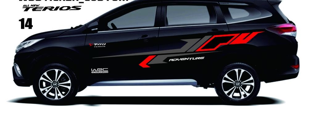 Stiker mobil daihatsu terios sticker mobil terios cutting stiker mobil ...