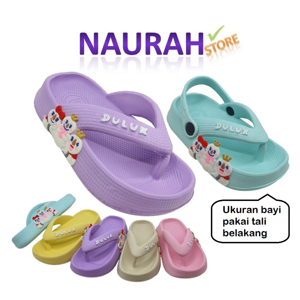 Sandal Anak Mixue Dulux 510 Sendal Bayi Tali Belakang Motif Bahan Eva ...