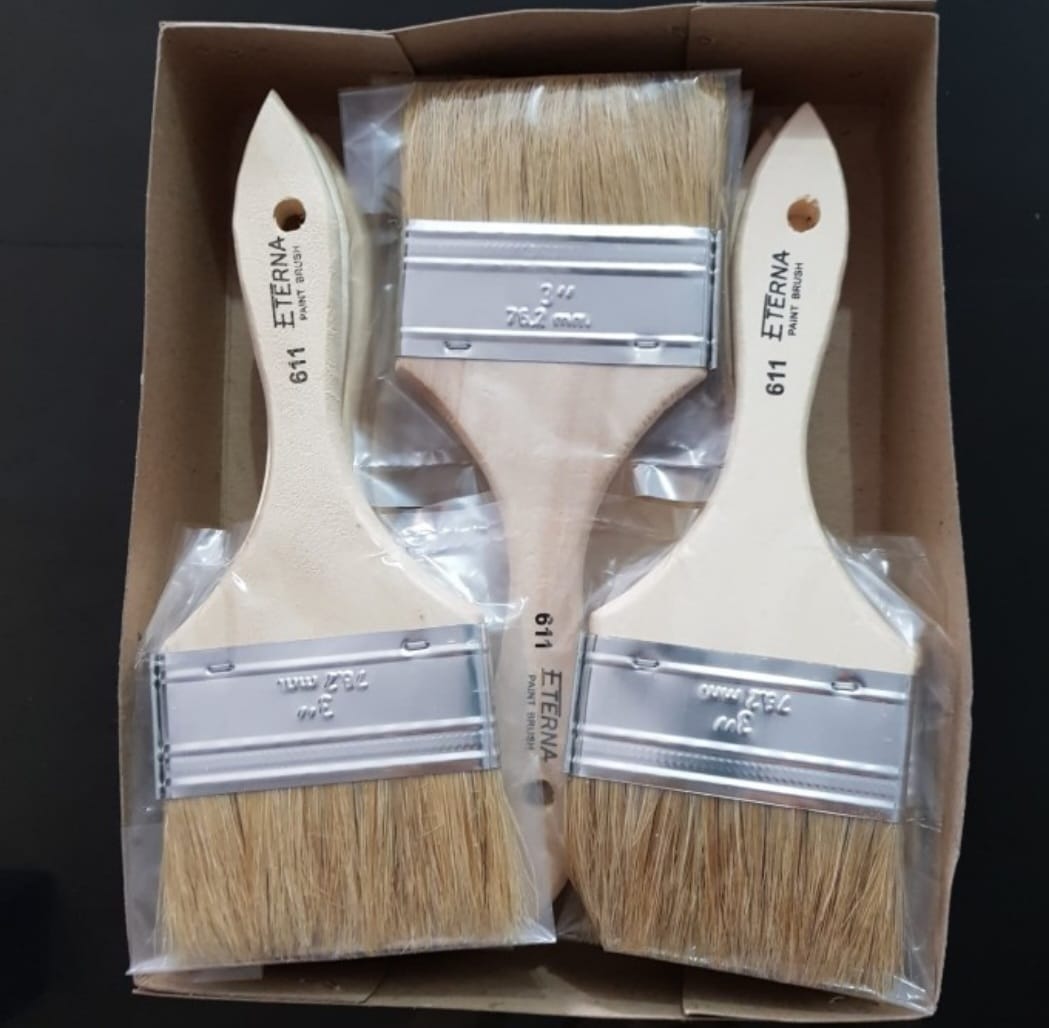 Kuas Cat Tembok Besi Kayu Eterna 3 inci | Lazada Indonesia