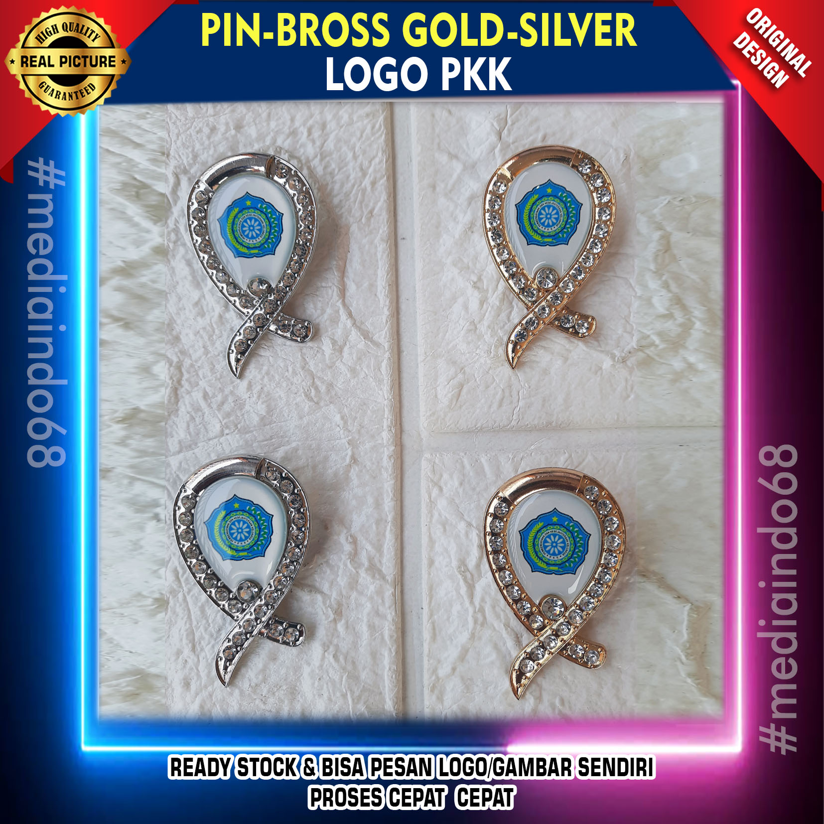 Ready Stock Bross-Pin / Fashion Logo PKK | Lazada Indonesia