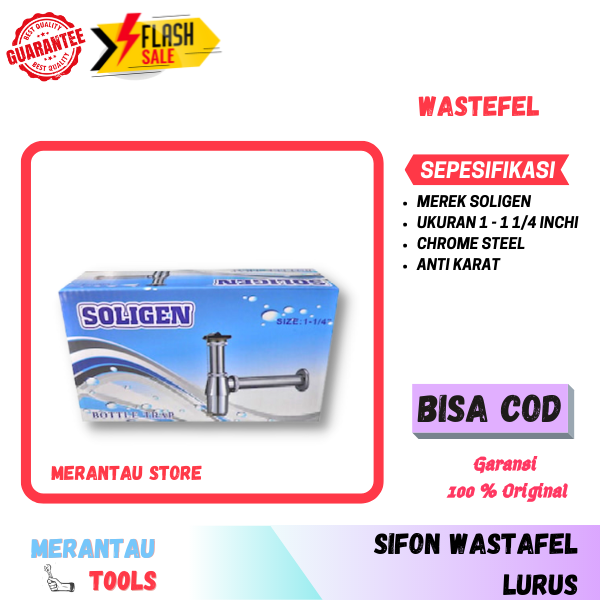 Sifon Wastafel Lurus soligen 1-1/4 Inch Sipon Westafel Cuci Tangan ...
