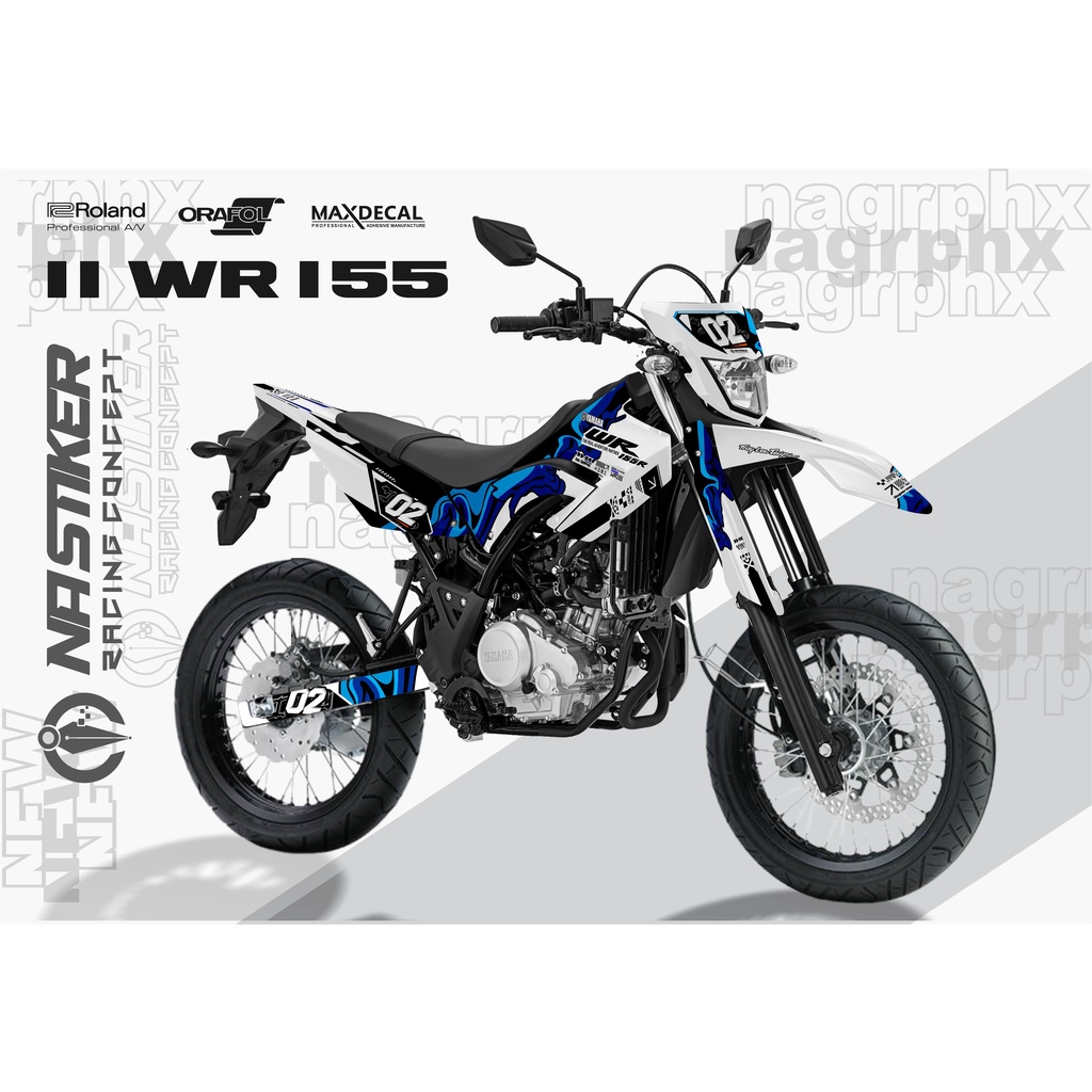 DECAL WR155 FULLBODY PUTIH - DECAL WR SIMPLE - DECAL WR155 ABSTRAK WR-11 | Lazada Indonesia