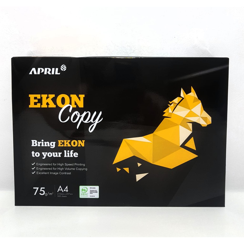 Kertas HVS A4 75gsm EKON Copy (Produk PaperOne) - 1 Rim | Lazada Indonesia