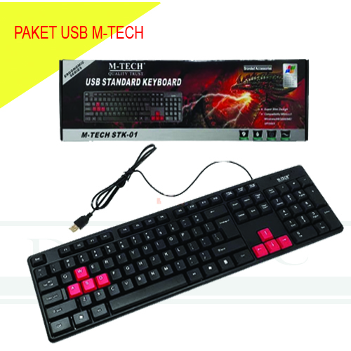 Keyboard M-TECH STK-01 USB Standard Keyboard | Lazada Indonesia