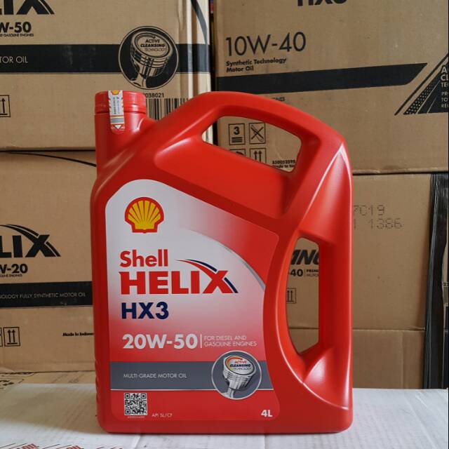 Oli Shell Helix HX3 20W 50 API SN/CF Resmi Original | Lazada Indonesia