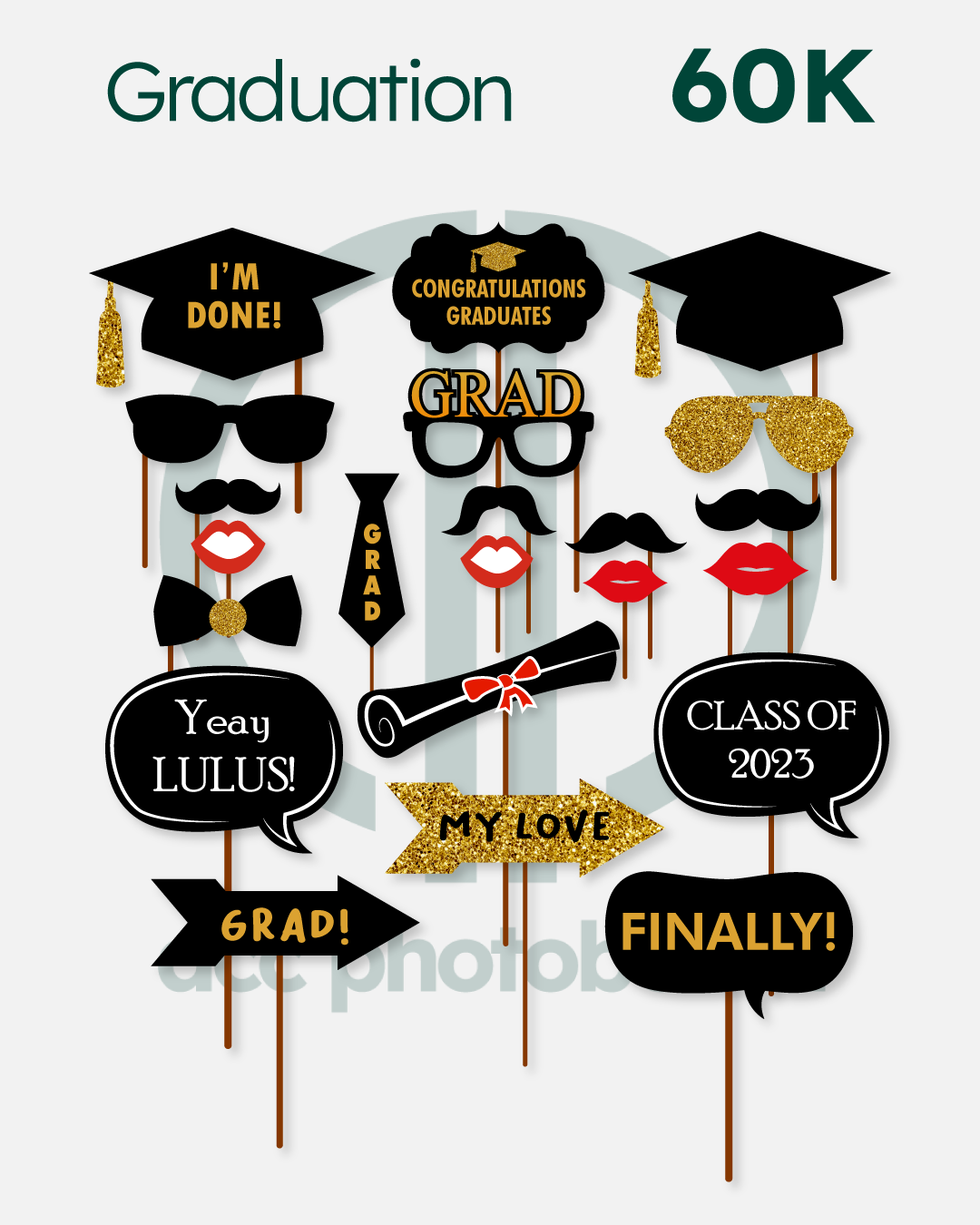 Acc Photobooth Props Graduation | Lazada Indonesia