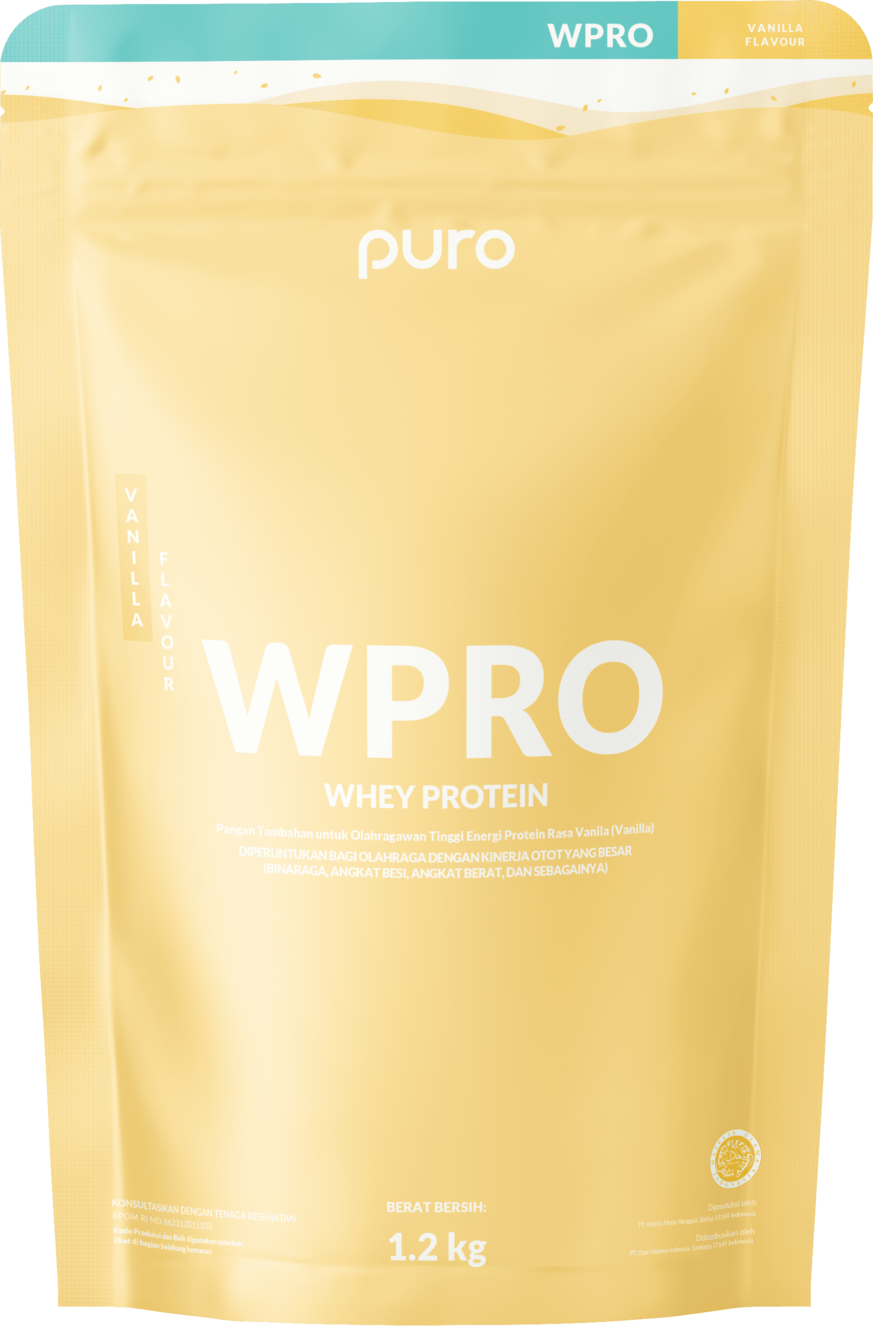 Puro WPRO 1.2 kg Whey Protein Concentrate Susu Protein | Lazada Indonesia