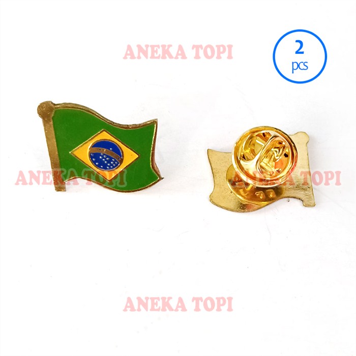 Pin Flag Negara Brazil Pin Bendera Brazil Flag Pin Brazil Murah - Aneka ...
