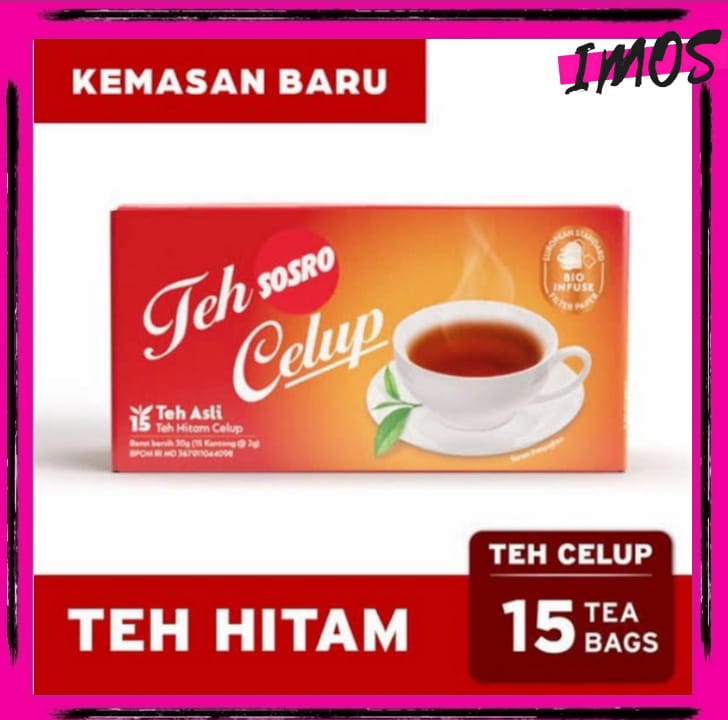 Teh Celup Sosro | Teh Hitam Berkualitas | Tea Bag Isi 15 | Lazada Indonesia