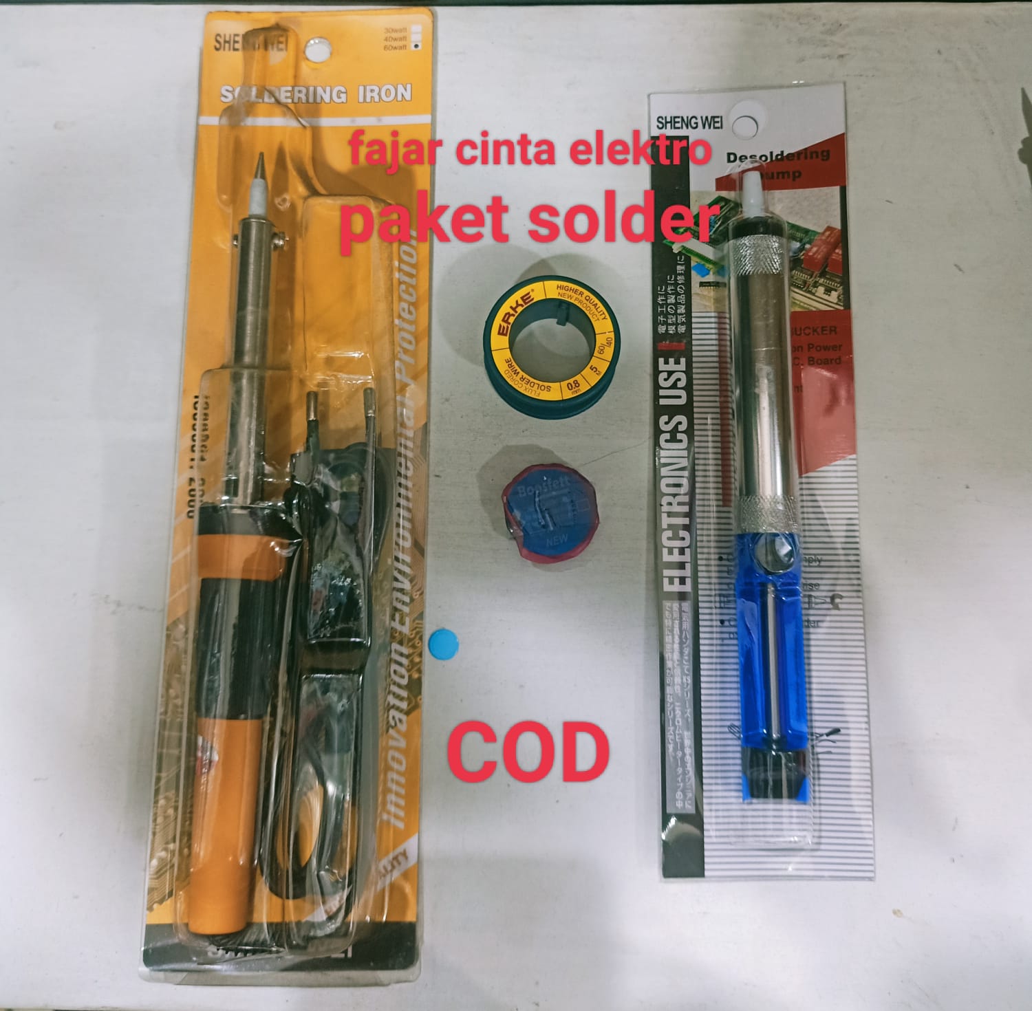 PROMO 1 SET SOLDER LISTRIK 60w/40w SEDOTAN TIMAH/ MINYAK SOLDER/ TIMAH ...