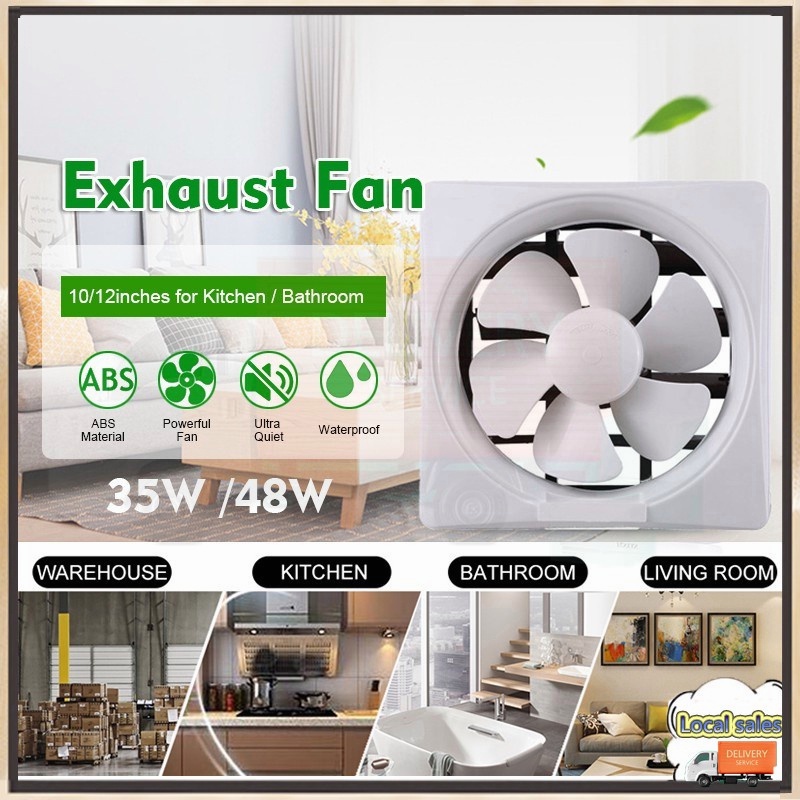 Exhaust Fan Dinding / Kipas Angin Hexos Exhaust fan 6/8/10/12 inch wall ...