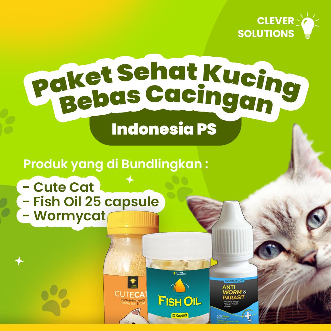 Clever Solutions - Paket Sehat Kucing Bebas Cacingan Indonesia PS ...