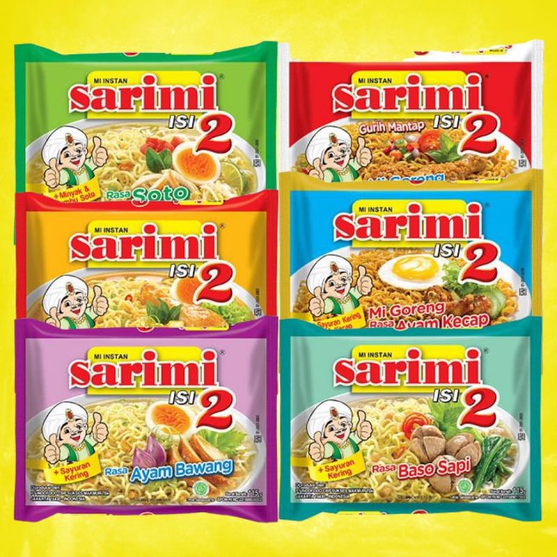 SARIMI DUO KUAH REBUS ALL VARIAN, SARIMI ISI 2 125gr/MIE INSTANT ...