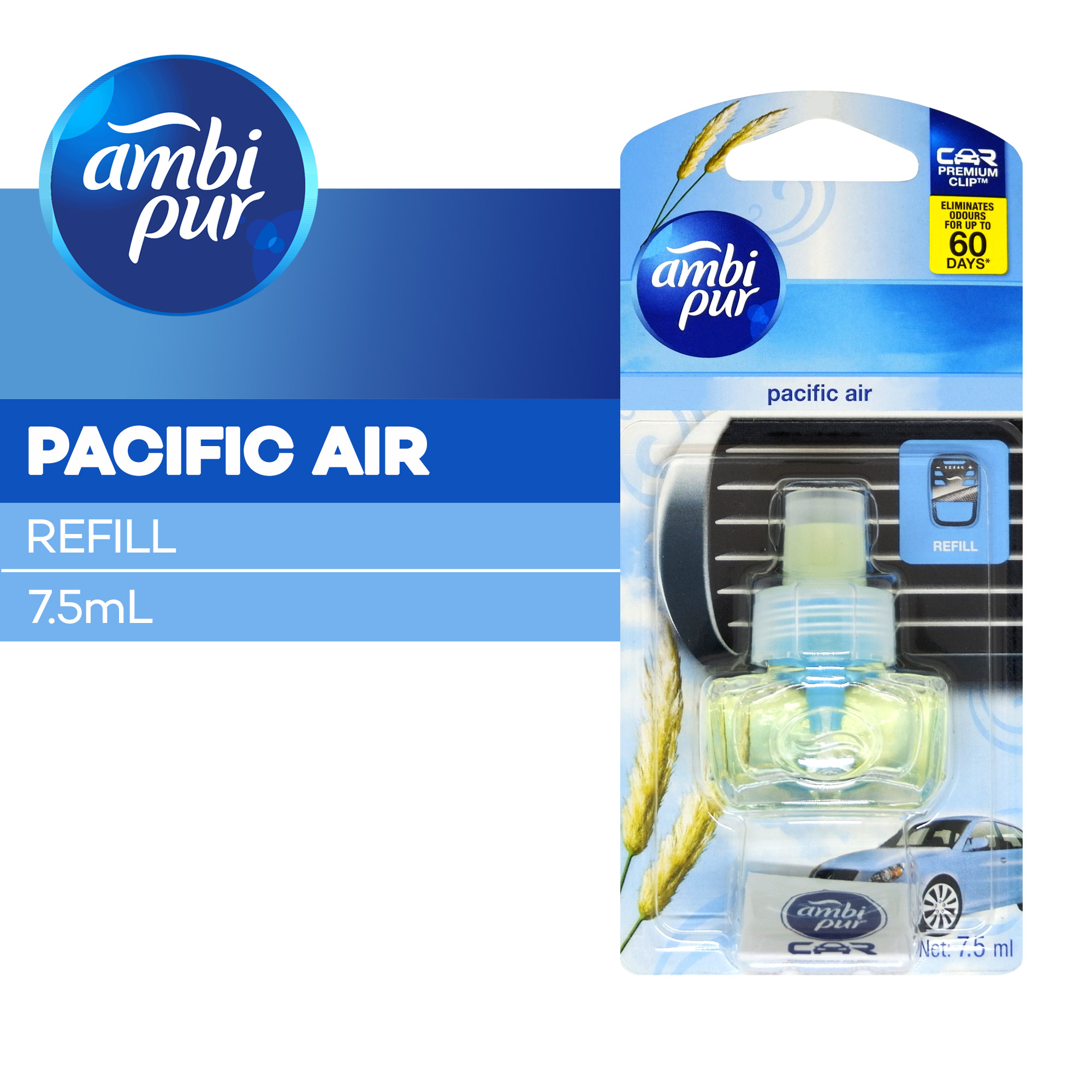 Ambi Pur Pengharum Mobil Pacific Air Refill 7,5 ml | Lazada Indonesia