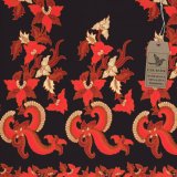 kain batik - Motif Batik Bunga Kraton Kombinasi Warna Hitam Manis ...