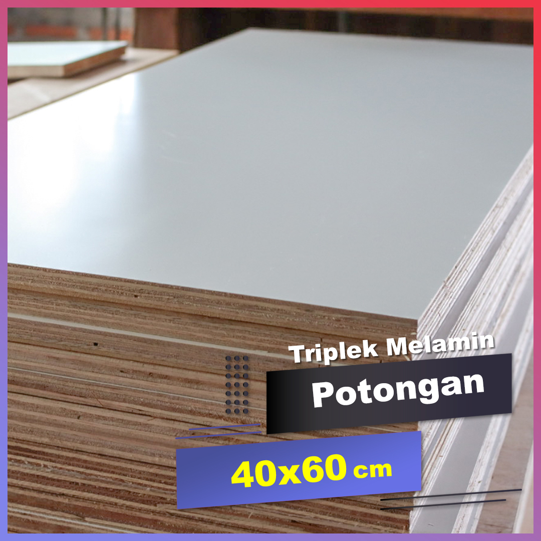 triplek melamin potongan ukuran 40x60 tebal 3mm 5mm 8mm 12mm 15mm 18mm ...