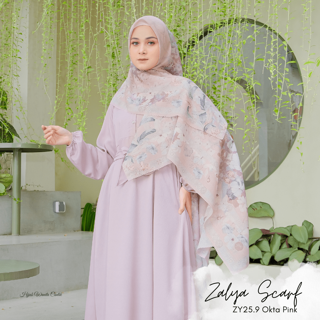 Hijabwanitacantik-quadrilateral zalya scarf series | hijab icy Voal ...