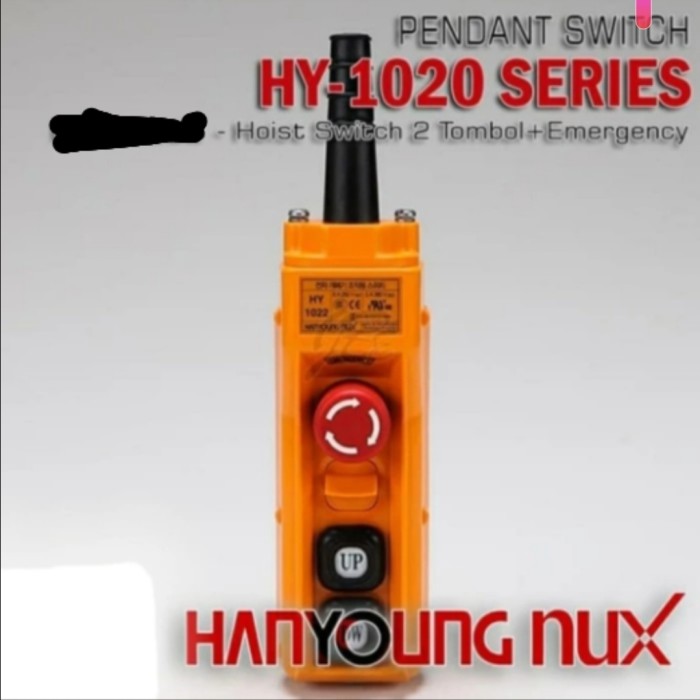 Hoist Push Button Hanyoung 2 Tombol Double Speed with HY 1022 SD ...