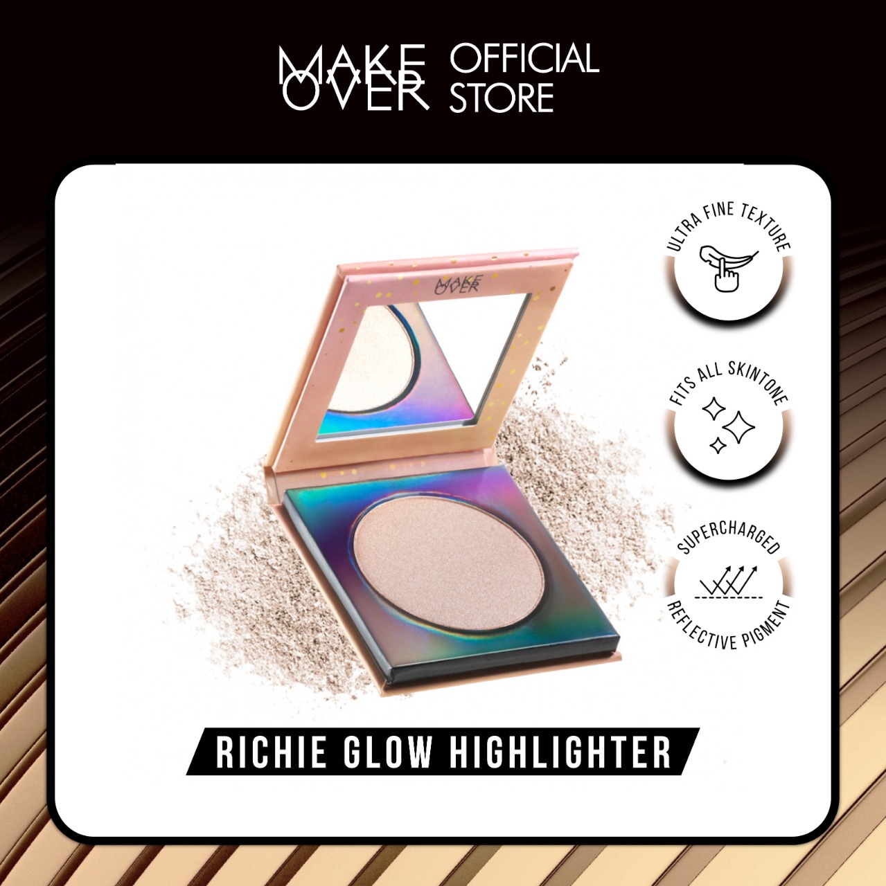 MAKE OVER Riche Glow Face Highlighter 13 g - Highlighter | Lazada Indonesia