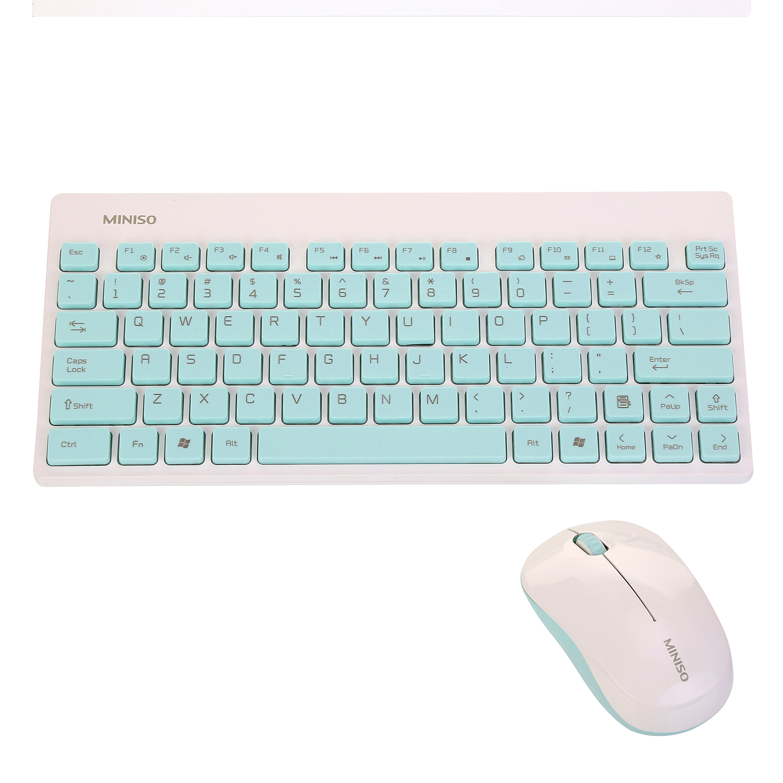 MINISO Set Mouse Dan Keyboard Nirkabel Wireless Papan Ketik Portabel ...