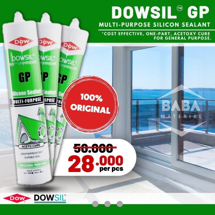 DOWSIL Silicone Sealant GP Multi Purpose / General Purpose | Lazada Indonesia