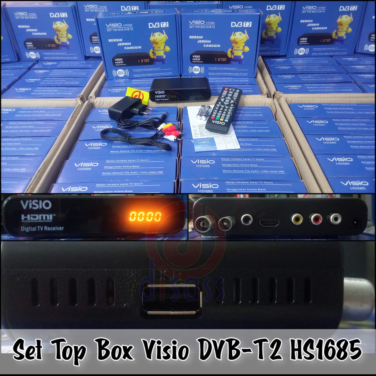 STB Set Top Box VISIO HS1685 DVB-T2 - Disass Jogja | Lazada Indonesia