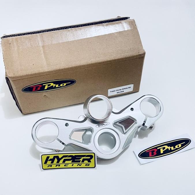 Triple Clamp Segitiga Atas BPro - Ninja RR 150 / KRR / ZX 150 - Silver ...