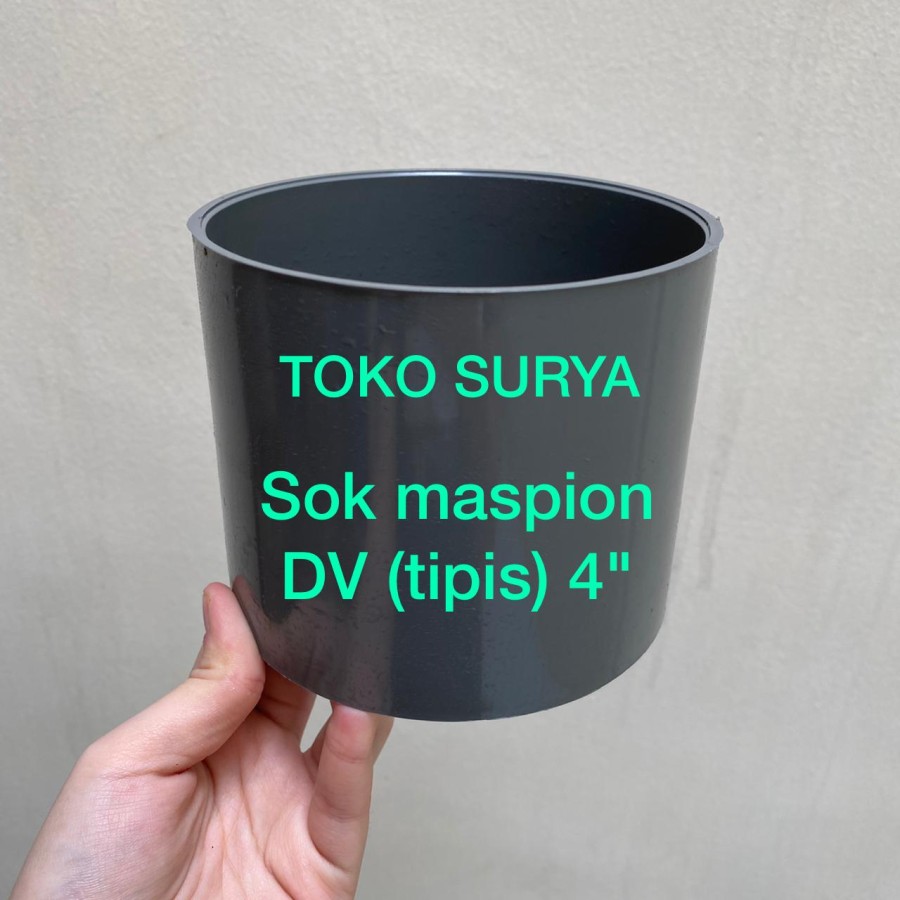 Sok pipa pvc 4" ledeng SOCK SOK LURUS SAMBUNGAN PIPA MASPION SOK 4" IN ...