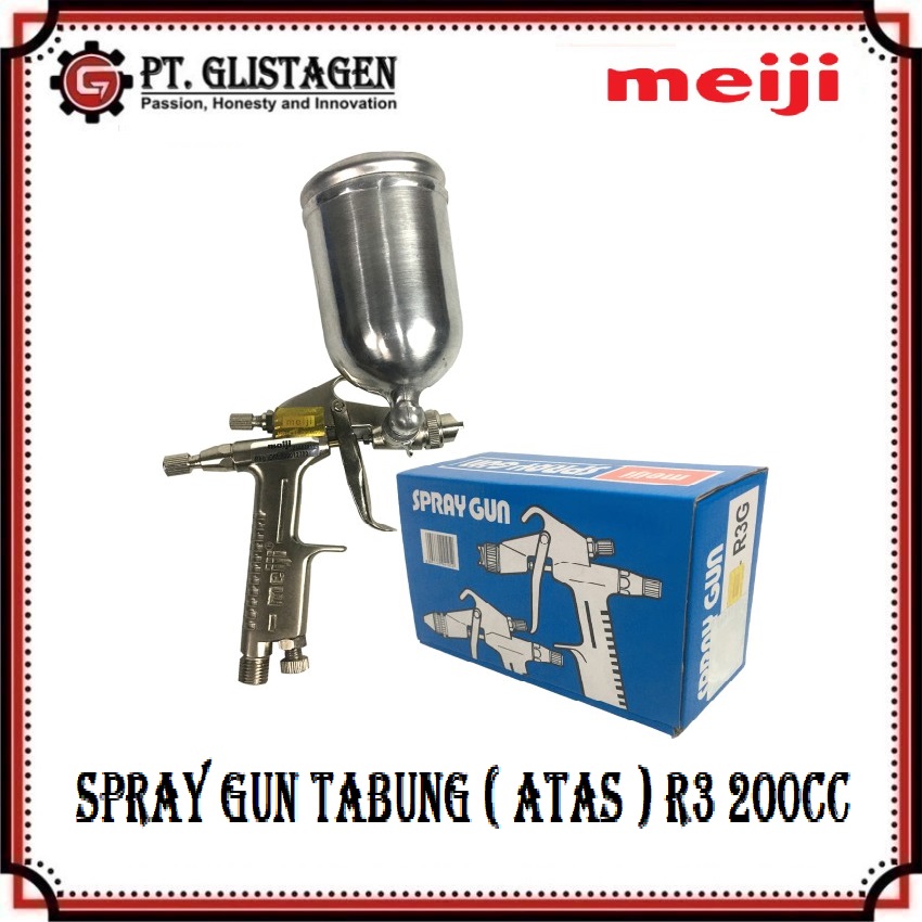 MEIJI R3 Mesin Cat Semprot Spray Gun R-3 Tabung Atas ORIGINAL | Lazada ...