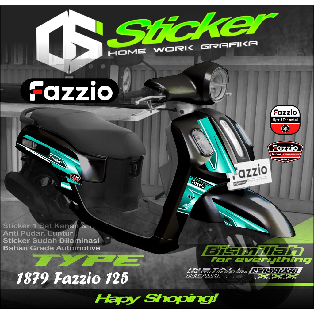 1879 Sticker Striping Motor YAMAHA FAZZIO 125 List Variasi Motif Desain ...