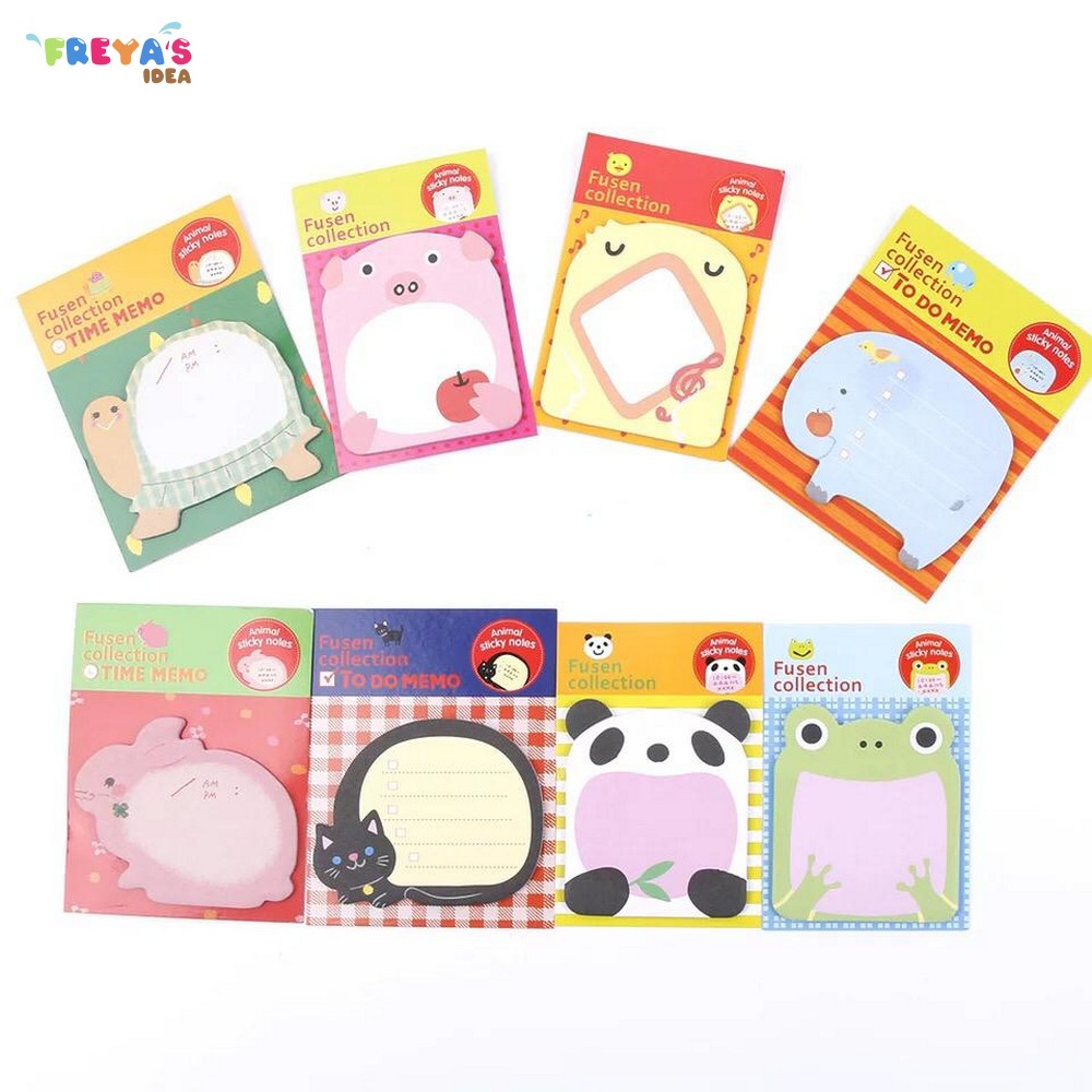 FR-A3 Sticky Notes Motif Binatang Tempelan Kertas Catatan Memo Note ...