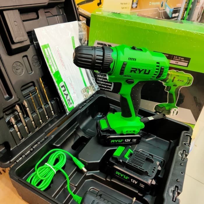 Cordless Drill 12V RYU RCD 12 Bor RYU by Tekiro Bor Baterai | Lazada ...