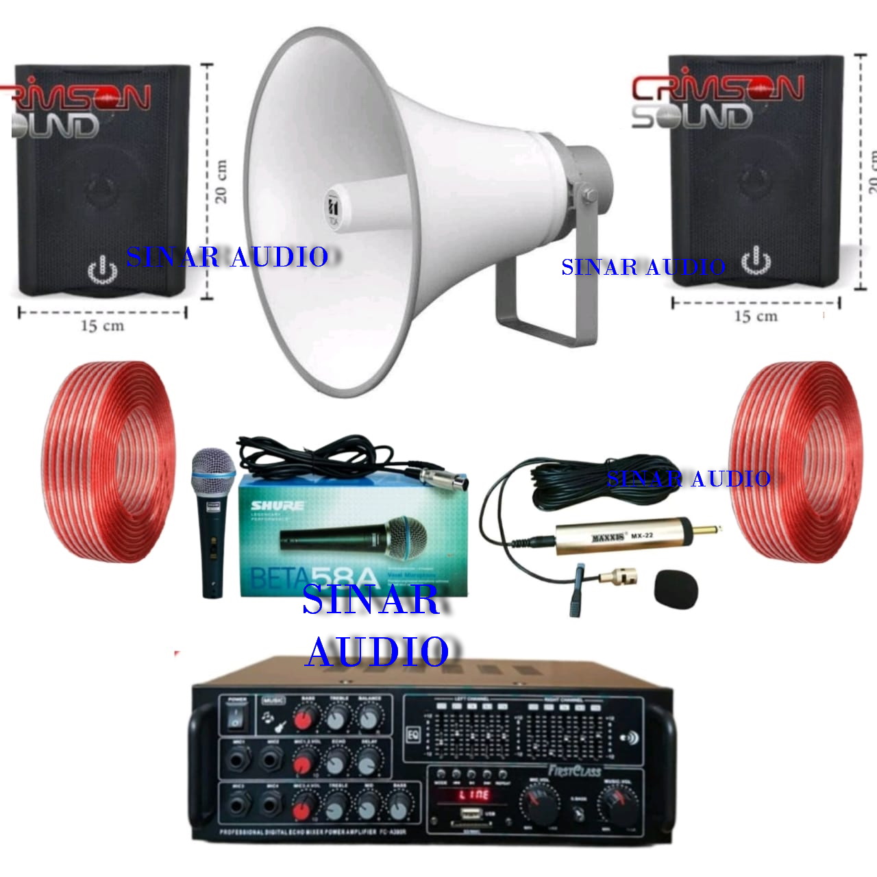 PAKET TOA KOMPLIT SPEAKER OUTDOOR INDOOR PAKET TOA SOUND SYSTEM MASJID ...