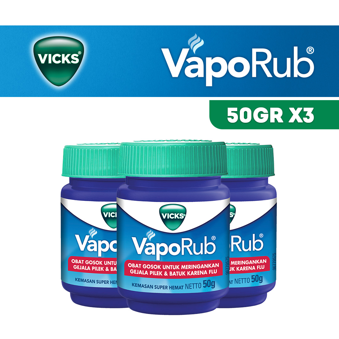 Vicks Vaporub Obat Batuk 50 - Paket Isi 3 | Lazada Indonesia