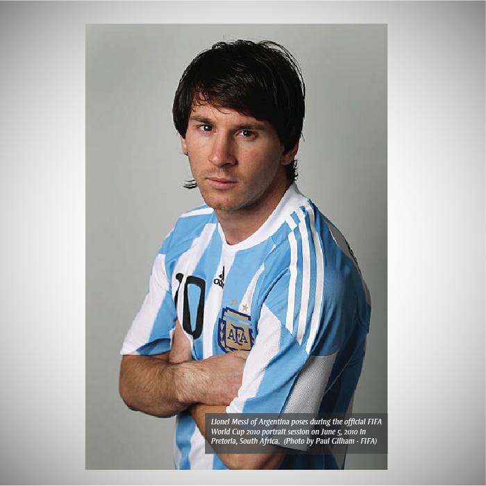 Poster dinding - hiasan - seni cetak - LEONEL MESSI Argentina 2010 ...