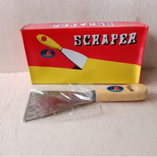 Skrap Besi Gagang Kayu / Kape / Scraper 2.5" Berkualitas / scrap besi ...