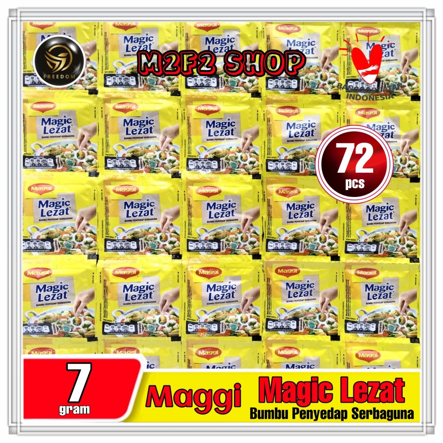 Maggi Magic Lezat Bumbu Penyedap Serbaguna Sachet - 7 gr (Kemasan Pack ...