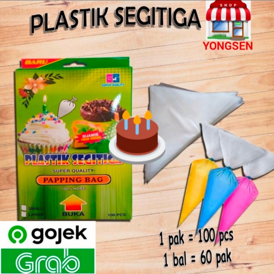 plastik segitiga / papping bag isi 100 lembar | Lazada Indonesia