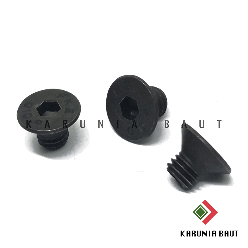 BAUT JFL VERSENG M4 BAJA HITAM DIAMETER DRAT 4 MM PITCH DRAT 0.7 MM ...