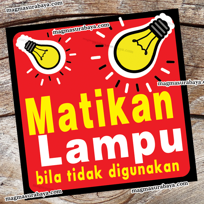 Stiker Matikan Lampu - stiker hemat Energi - stiker lampu bila tidak ...