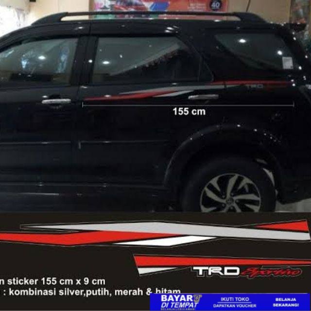Ready Stiker mobil toyota rush list body mobil toyota rush stiker trd ...