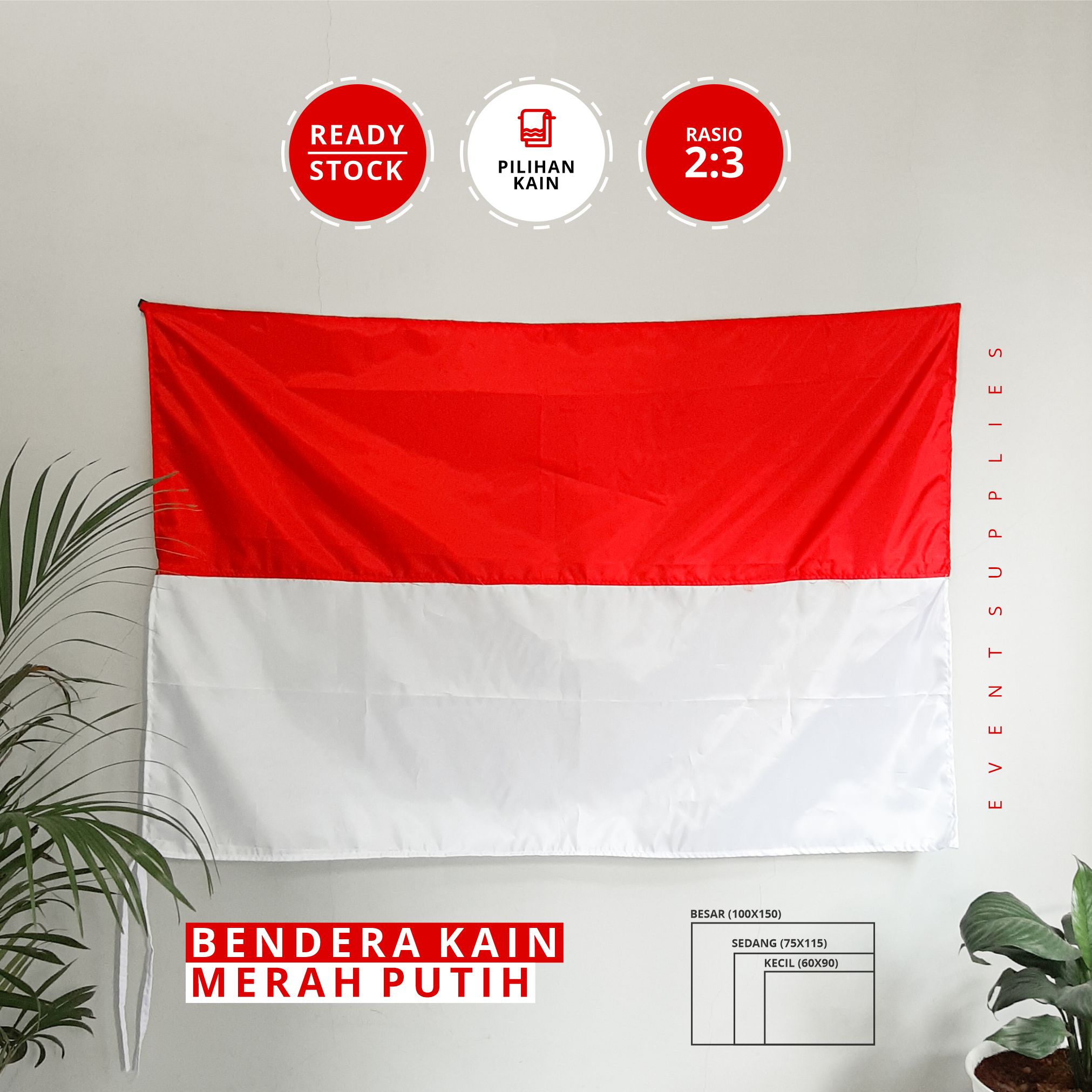Bendera Kain Merah Putih HUT-RI Agustusan Berkualitas | Lazada Indonesia