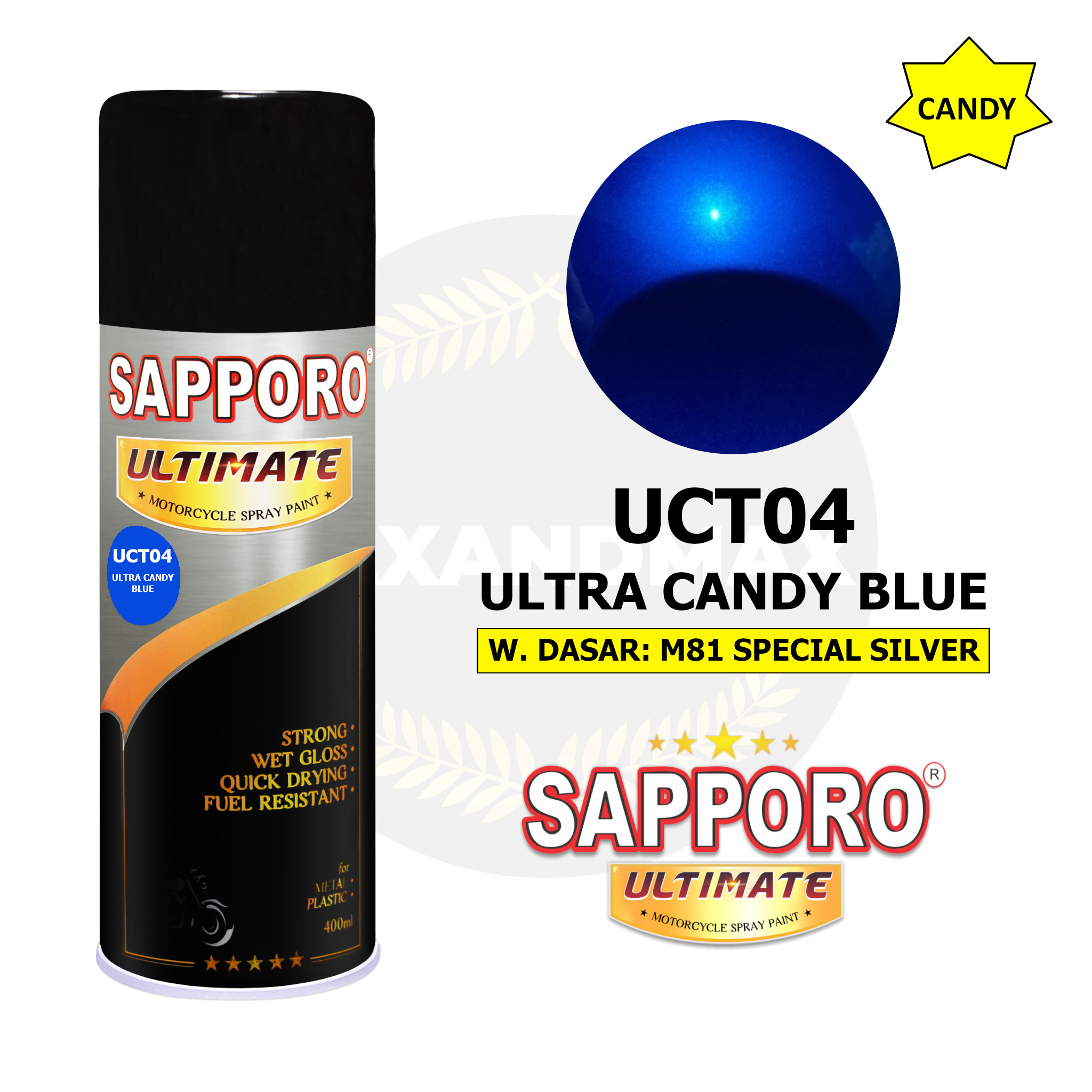 Pilox Cat SAPPORO ULTIMATE UCT04 Ultra Candy Blue 400 ml | Lazada Indonesia