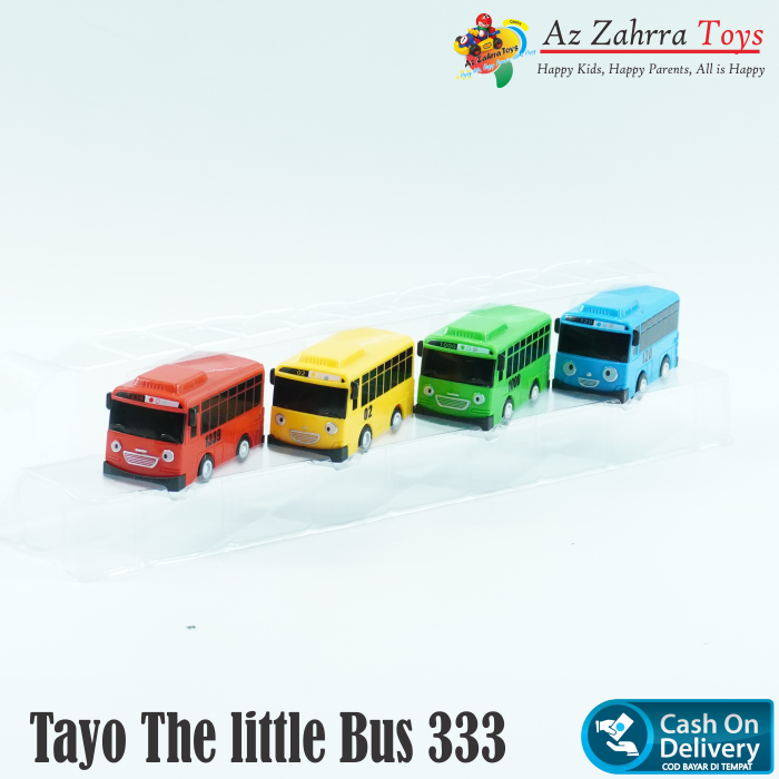 Mainan Anak Mobil Bus Tayo Plastik Tayo The Little Bus 4pc 333 | Lazada ...