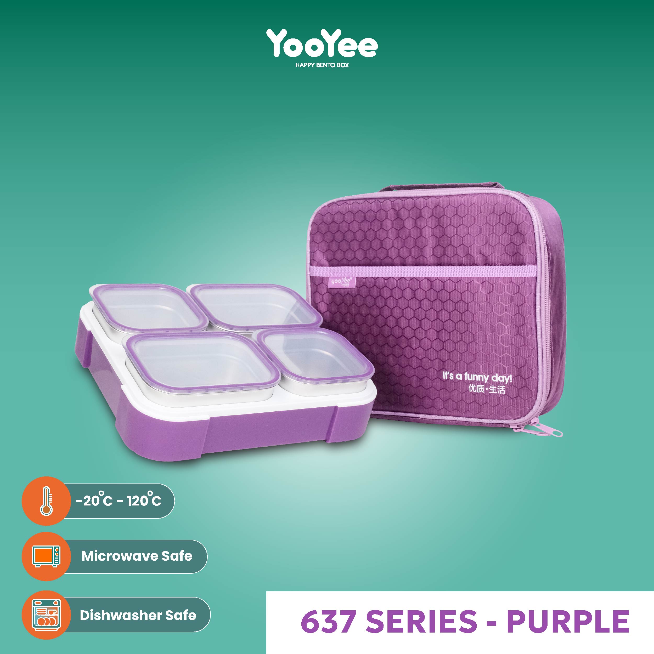 Yooyee Kotak Makan Stainless Steel 4 Sekat | Lazada Indonesia